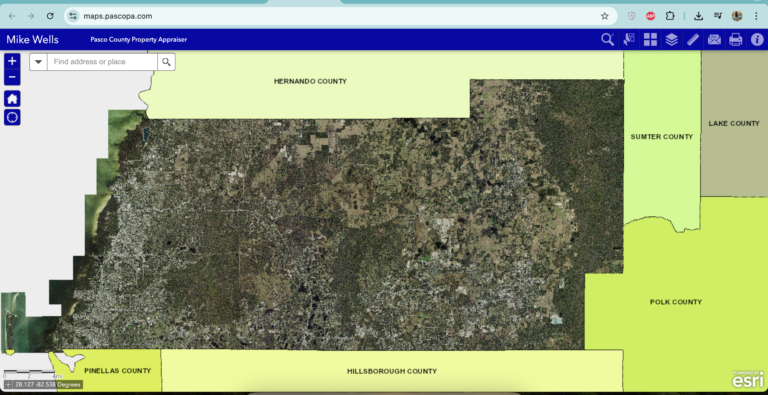 Pasco County Property Appraiser Map 2026